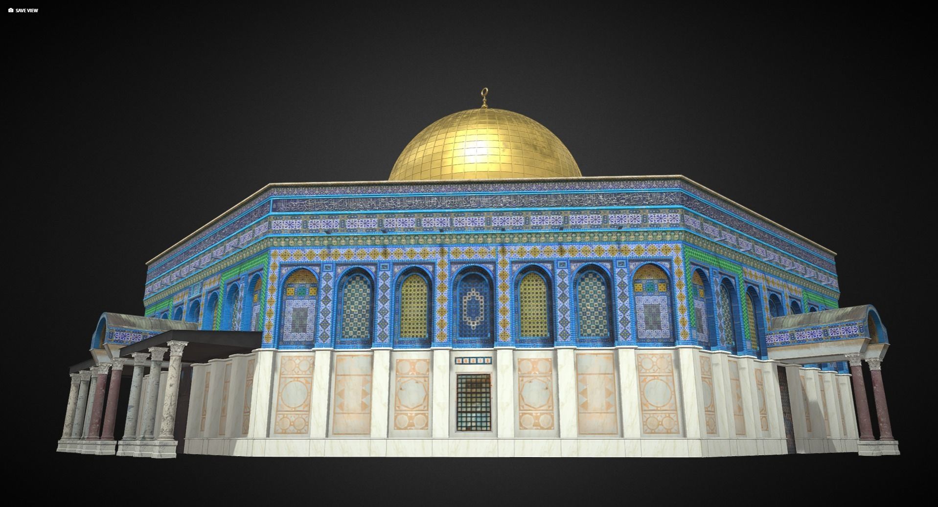 Dome OF The Rock Realistic 3d Model 3D model | CGTrader
