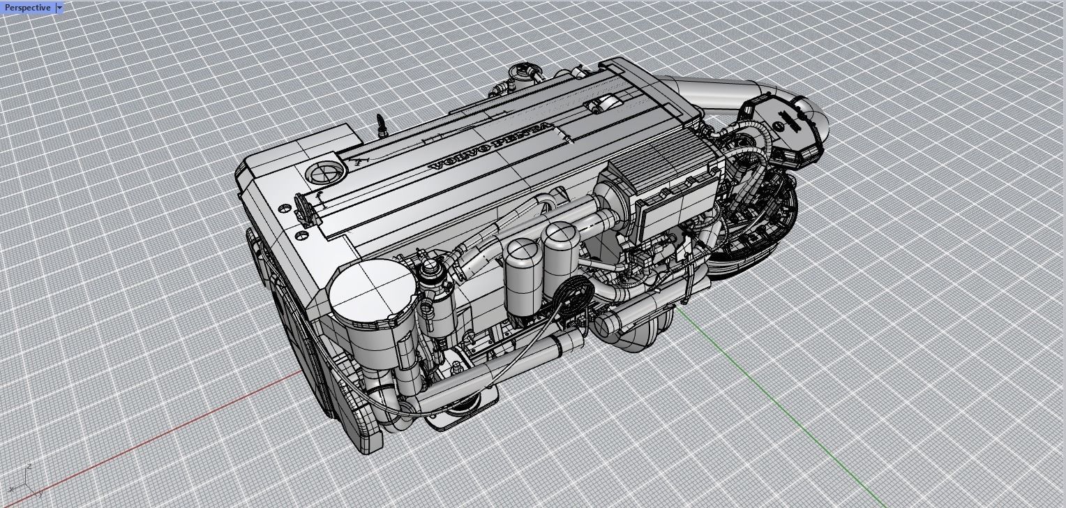 Volvo Penta D6 IPS-500 Marine Engine 3D model | CGTrader