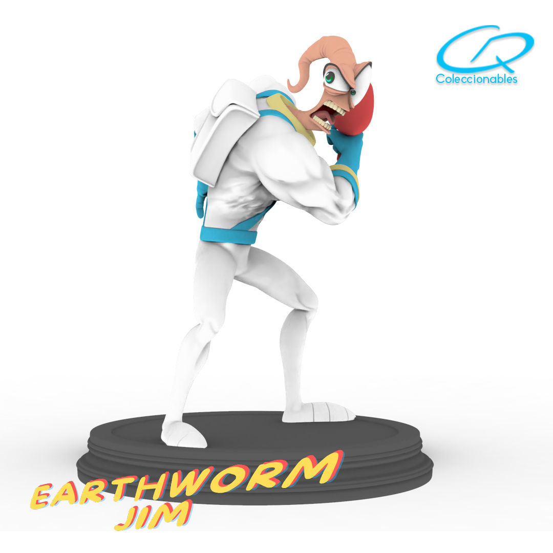 Earthworm Jim - Full figure 3D model 3D printable | CGTrader