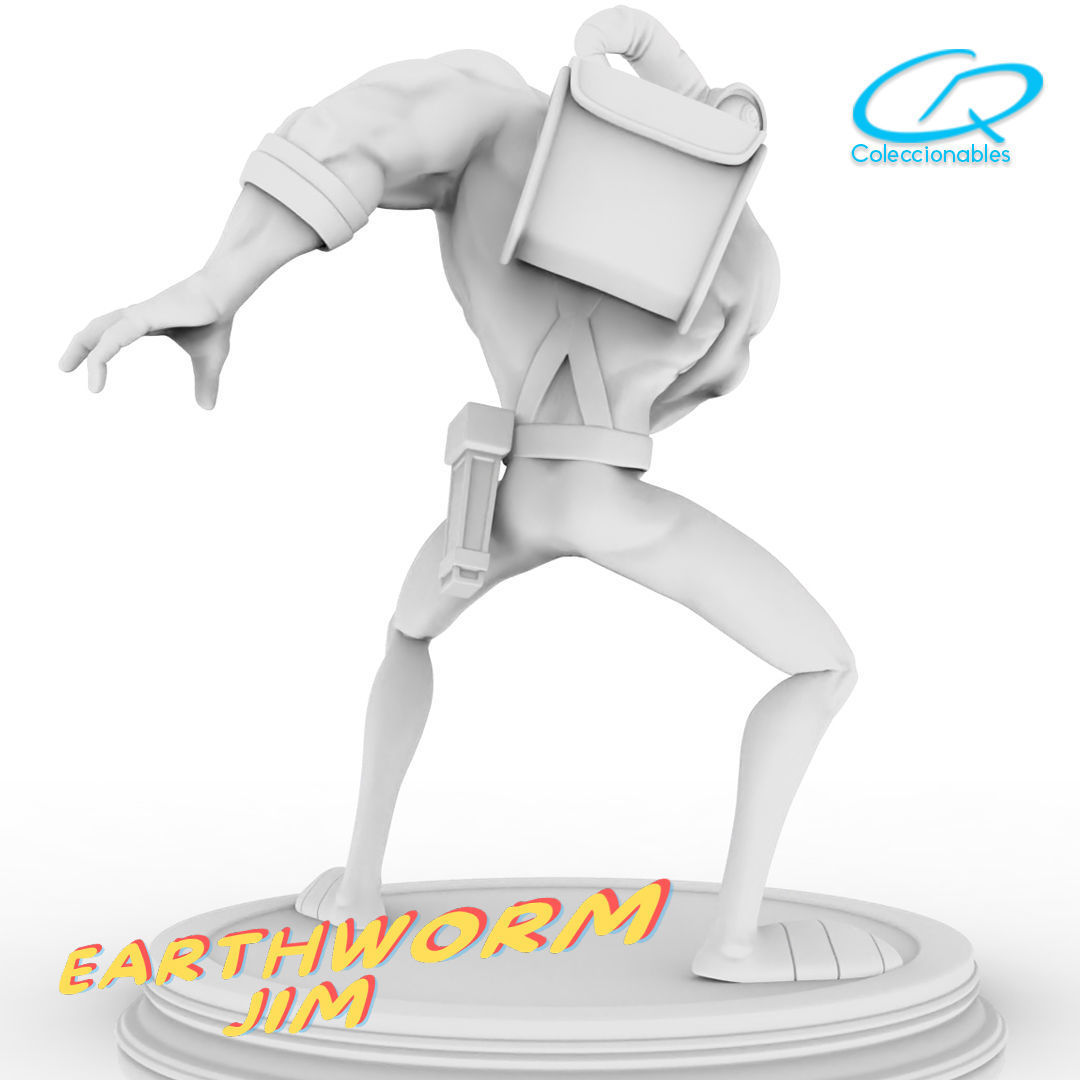 Earthworm Jim - Full figure 3D model 3D printable | CGTrader