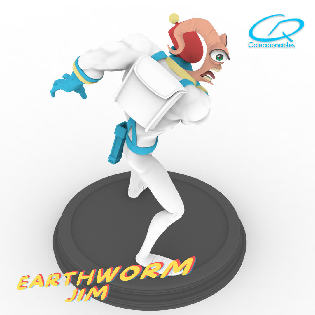 Earthworm Jim - Full figure 3D model 3D printable | CGTrader