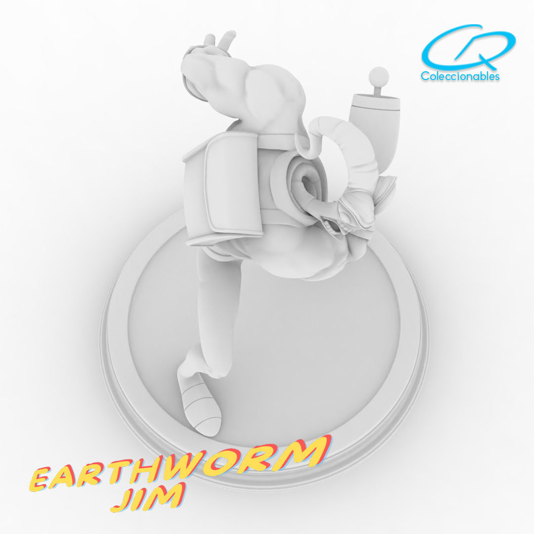 Earthworm Jim - Full figure 3D model 3D printable | CGTrader