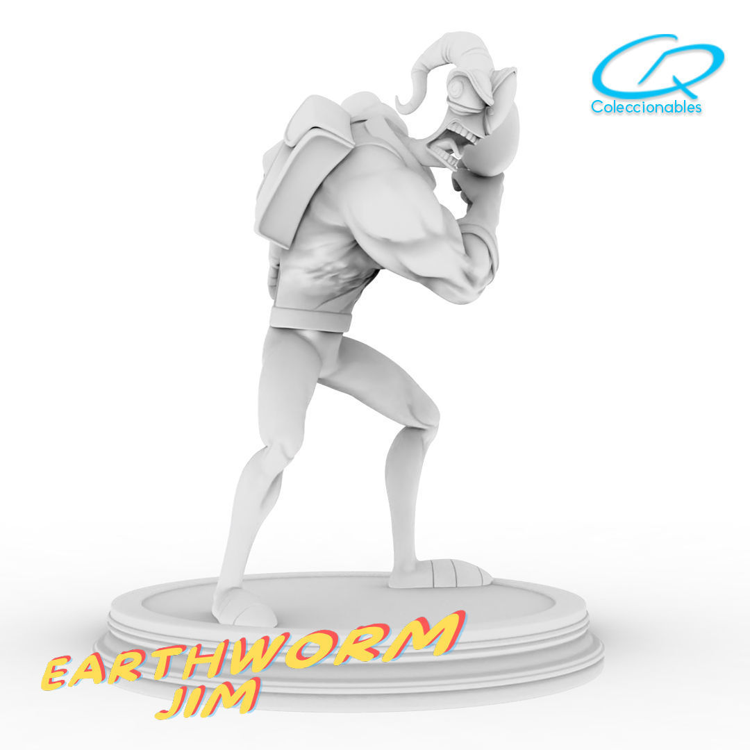 Earthworm Jim - Full figure 3D model 3D printable | CGTrader