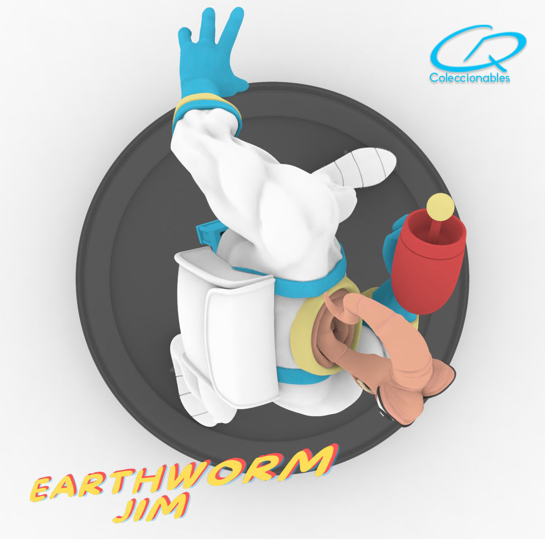 Earthworm Jim - Full figure 3D model 3D printable | CGTrader