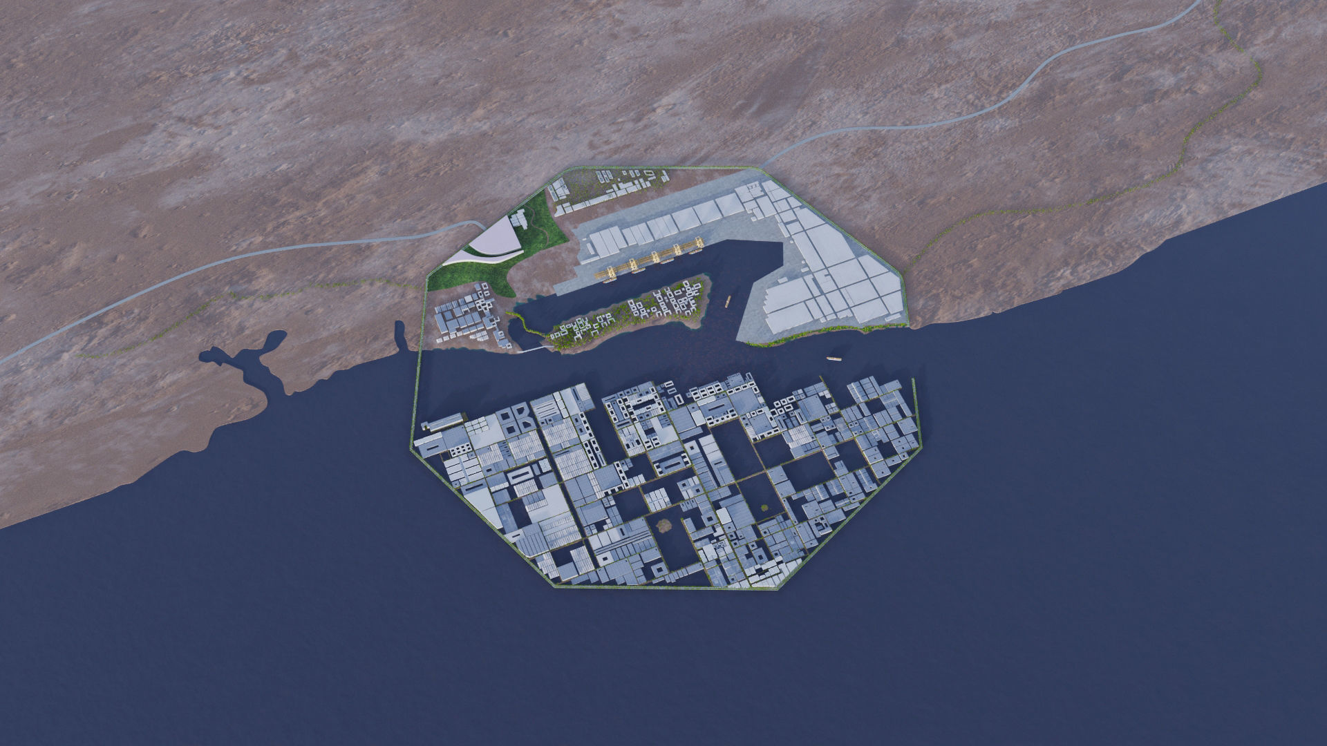 Oxagon - Neom Saudi arabia 3D model | CGTrader