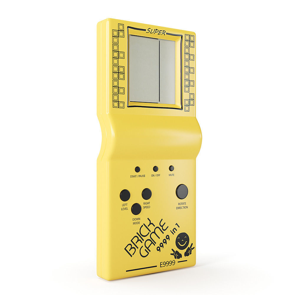 Tetris Portable Classic Game Console 3D model | CGTrader