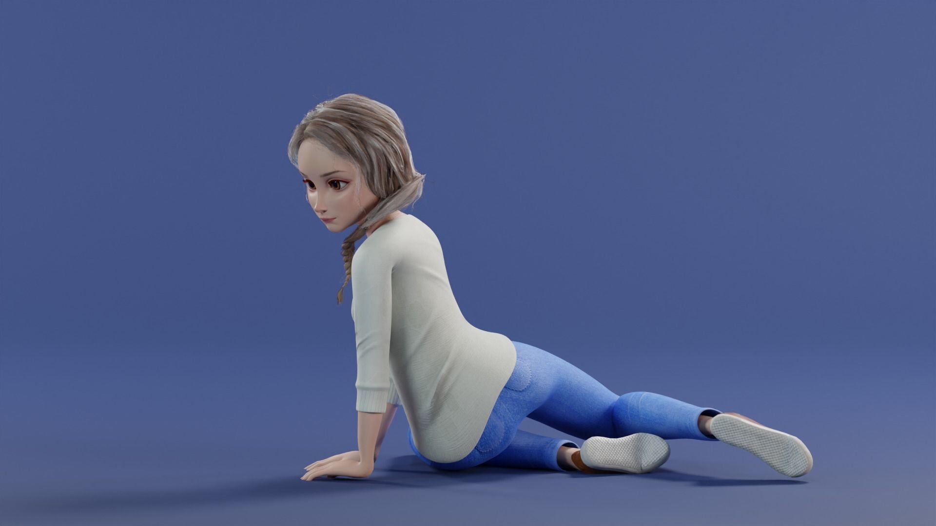 3D model Pixar-Style Mother Character Rigged VR / AR / low-poly rigged ...