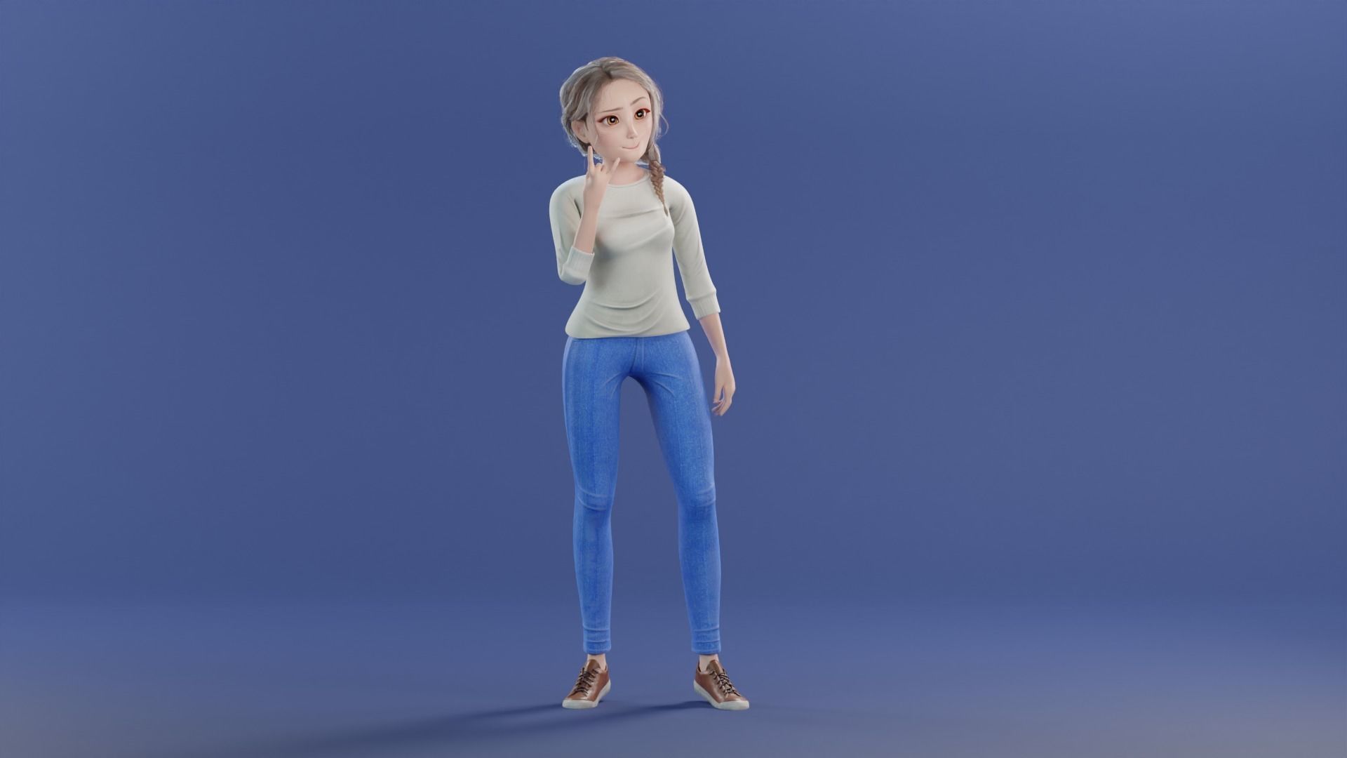 3D model Pixar-Style Mother Character Rigged VR / AR / low-poly rigged ...