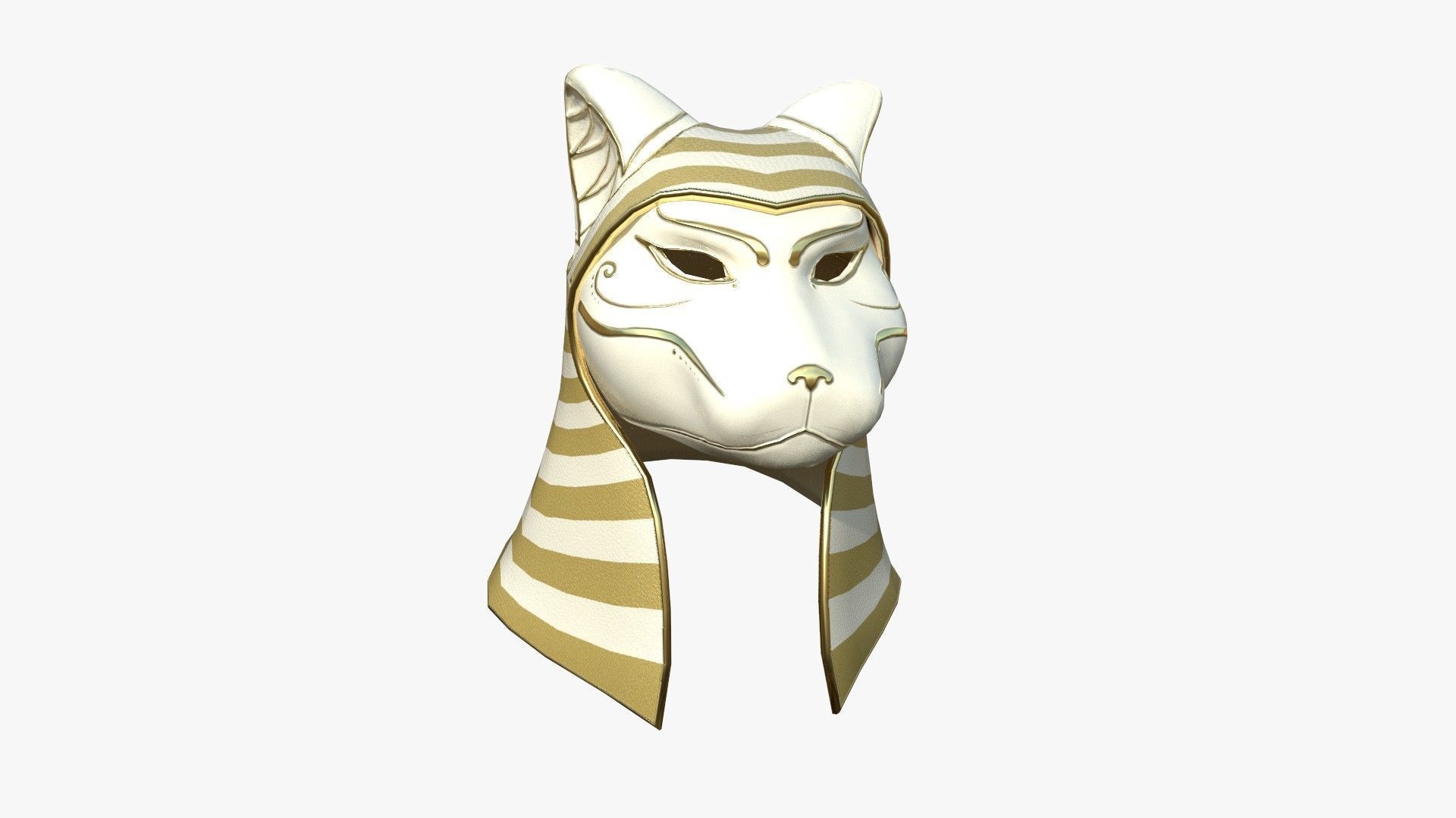 3D model Bastet Mask A08 - Egyptian Gods Character Clothing VR / AR ...