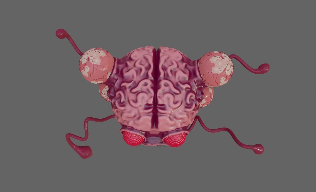 Brain Monster - Cerebro Monstro 3D model | CGTrader