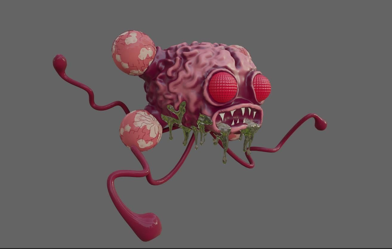 Brain Monster - Cerebro Monstro 3D model | CGTrader