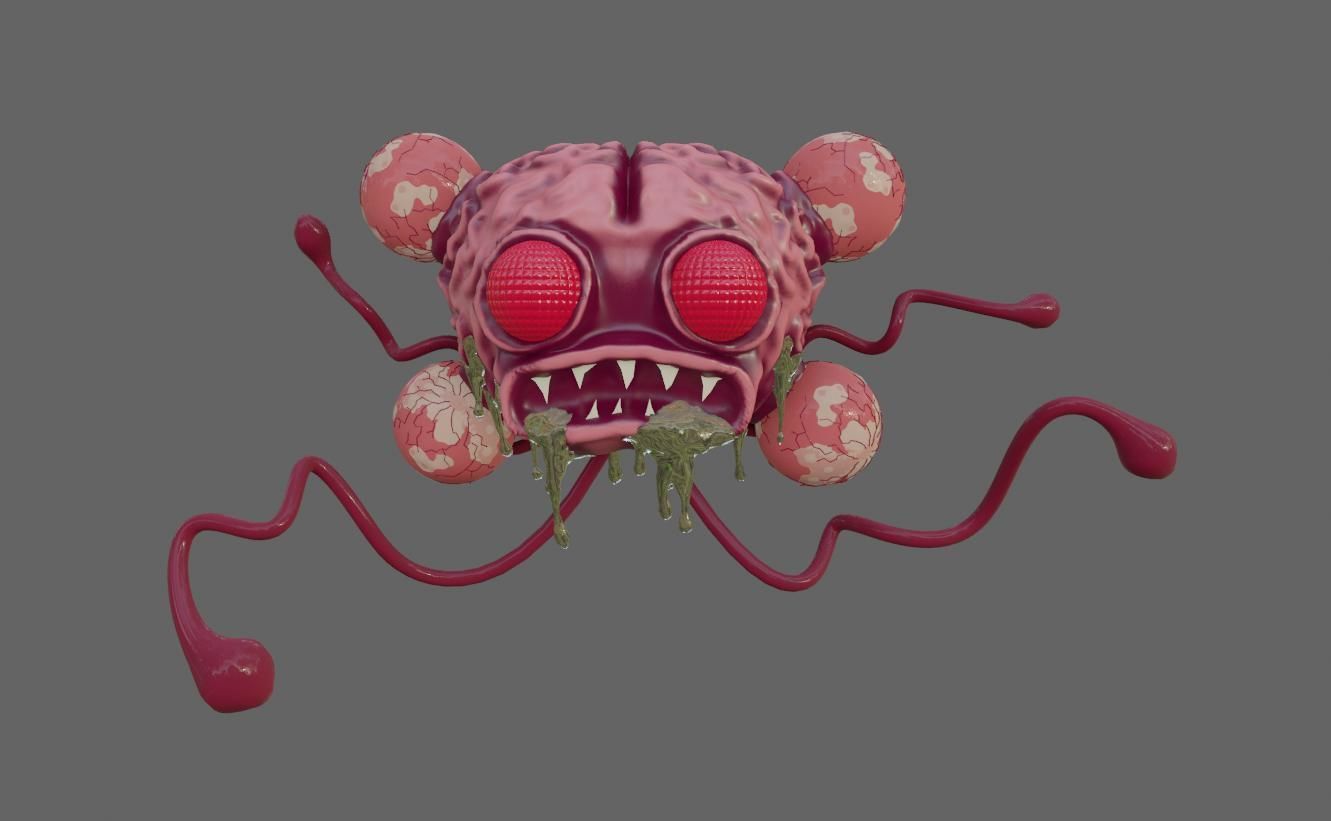 Brain Monster - Cerebro Monstro 3D model | CGTrader