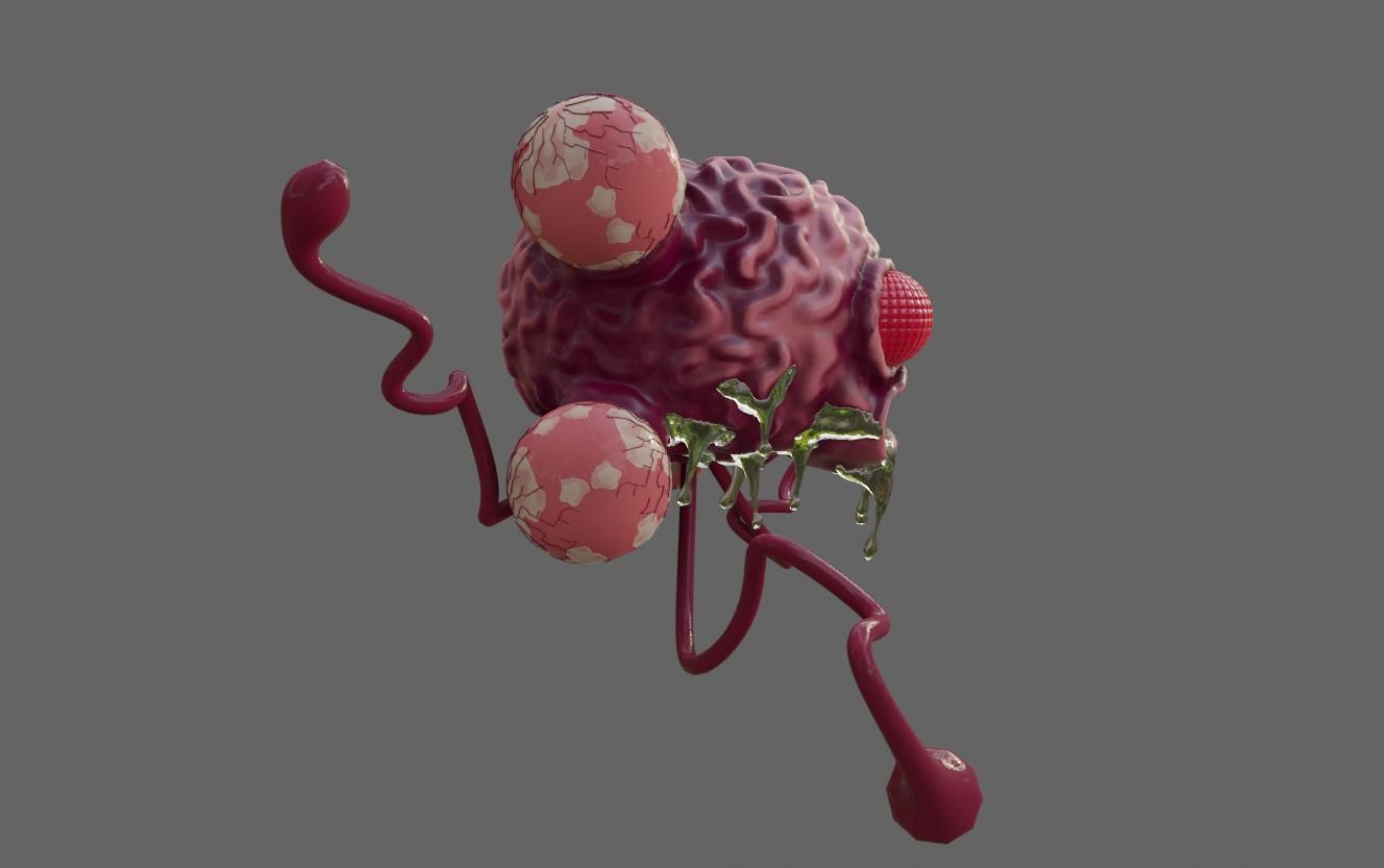 Brain Monster - Cerebro Monstro 3D model | CGTrader