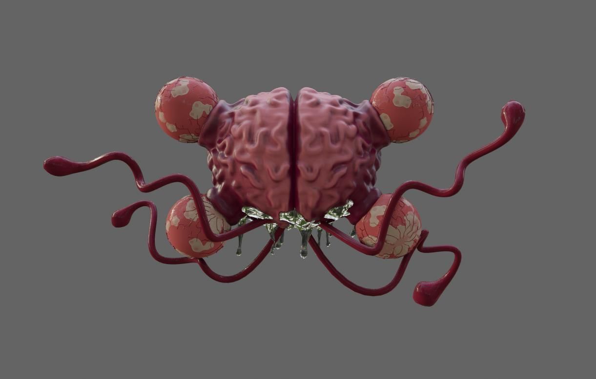 Brain Monster - Cerebro Monstro 3D model | CGTrader