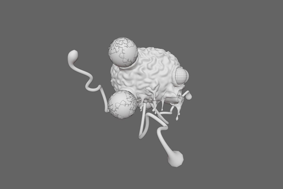 Brain Monster - Cerebro Monstro 3D model | CGTrader