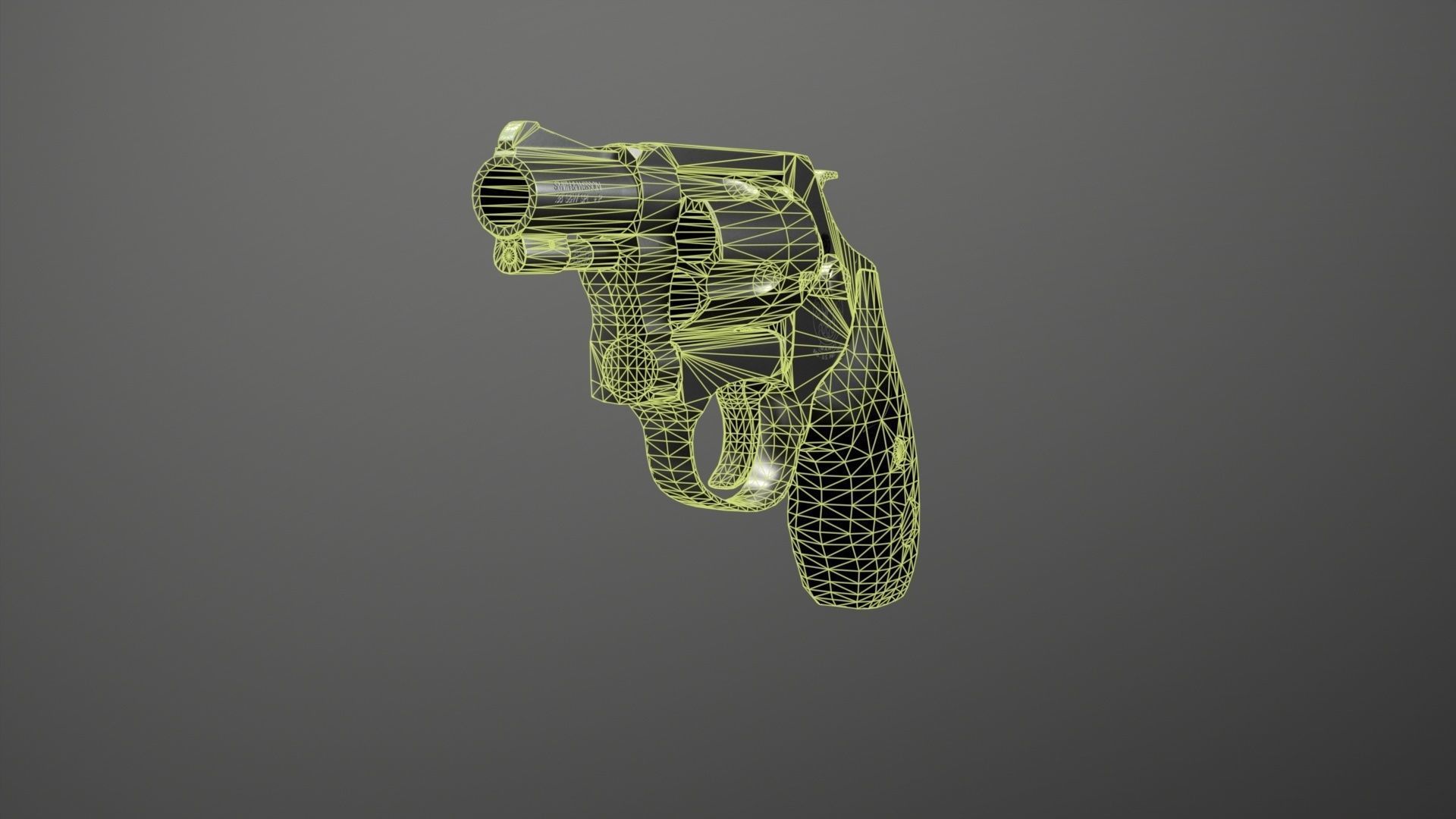 3D model Smith and Wesson Model 637 Revolver VR / AR / low-poly | CGTrader