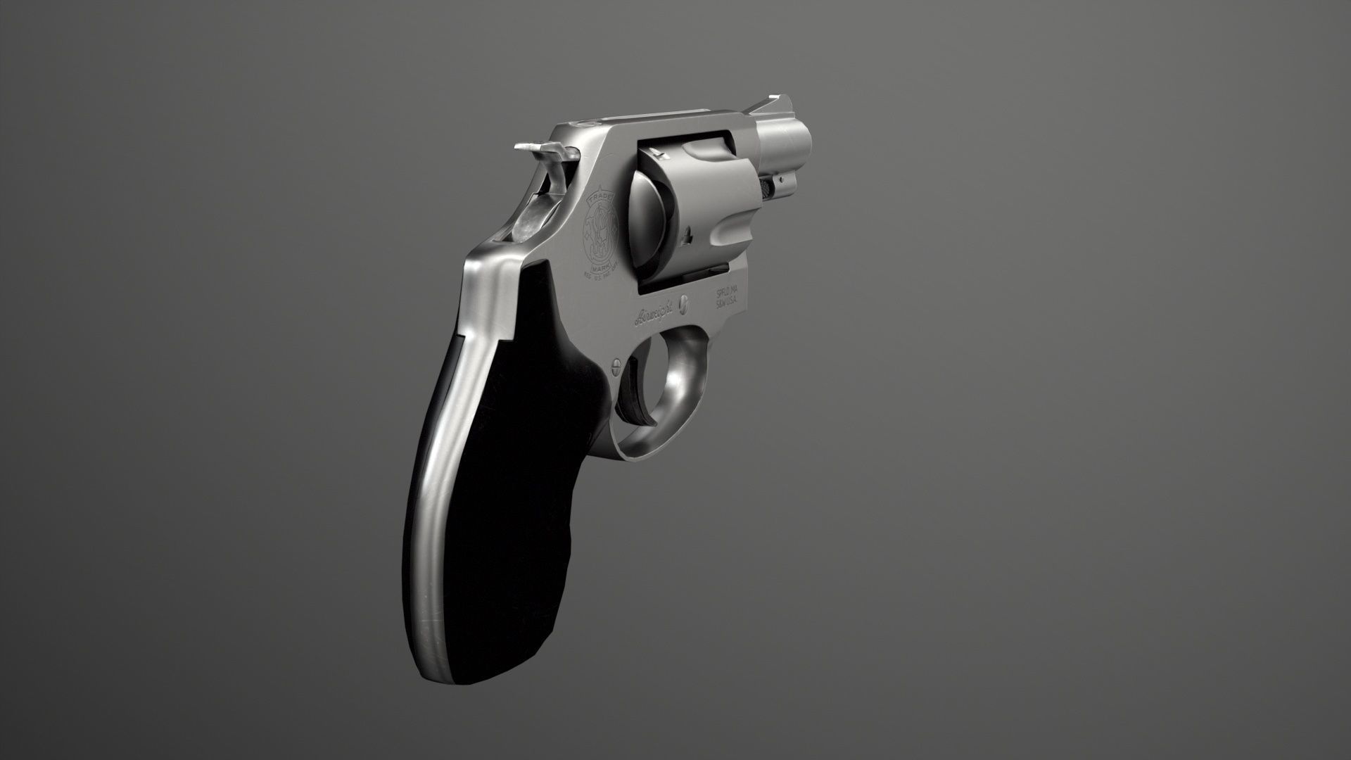 3D model Smith and Wesson Model 637 Revolver VR / AR / low-poly | CGTrader