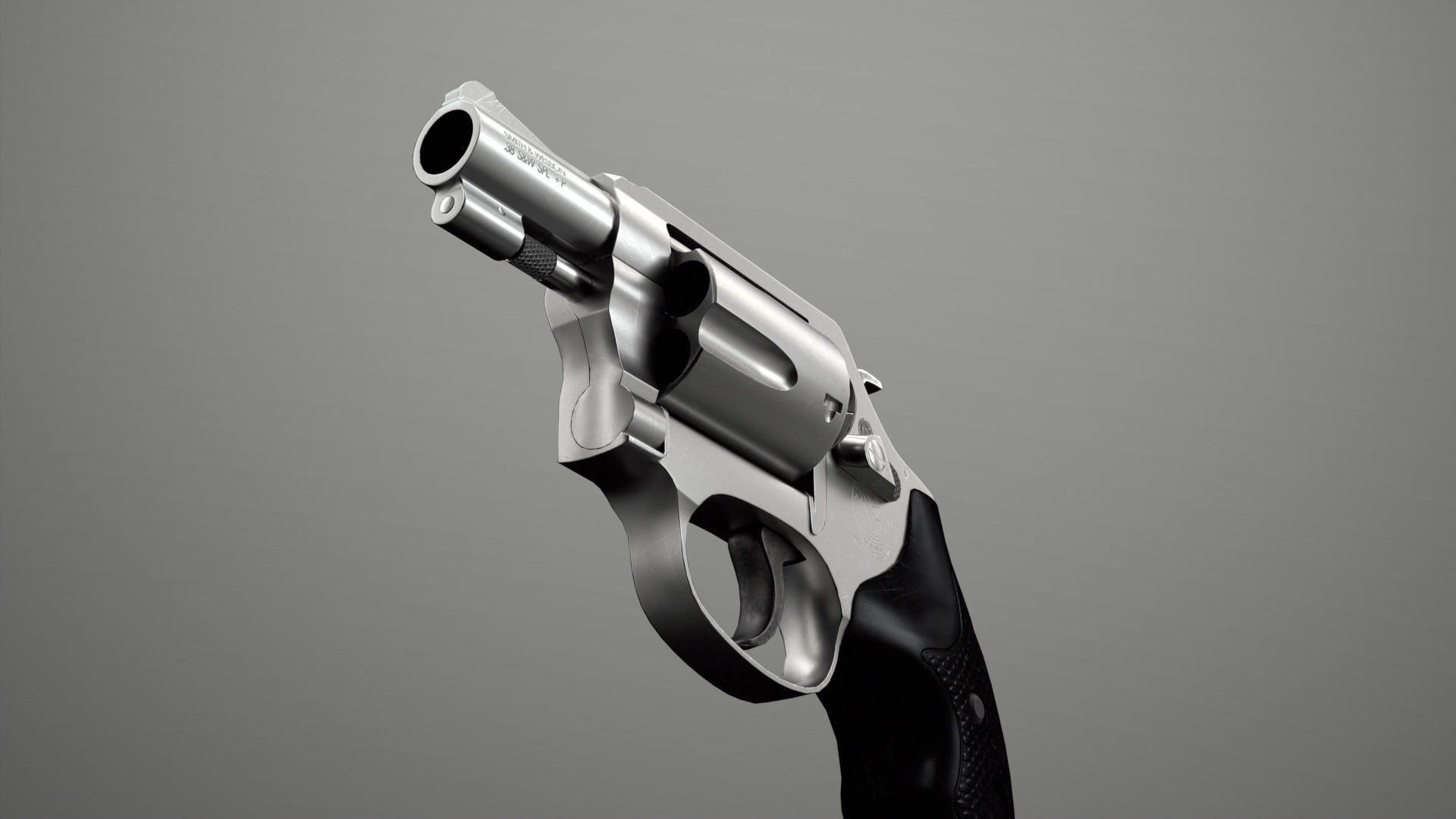 3D model Smith and Wesson Model 637 Revolver VR / AR / low-poly | CGTrader