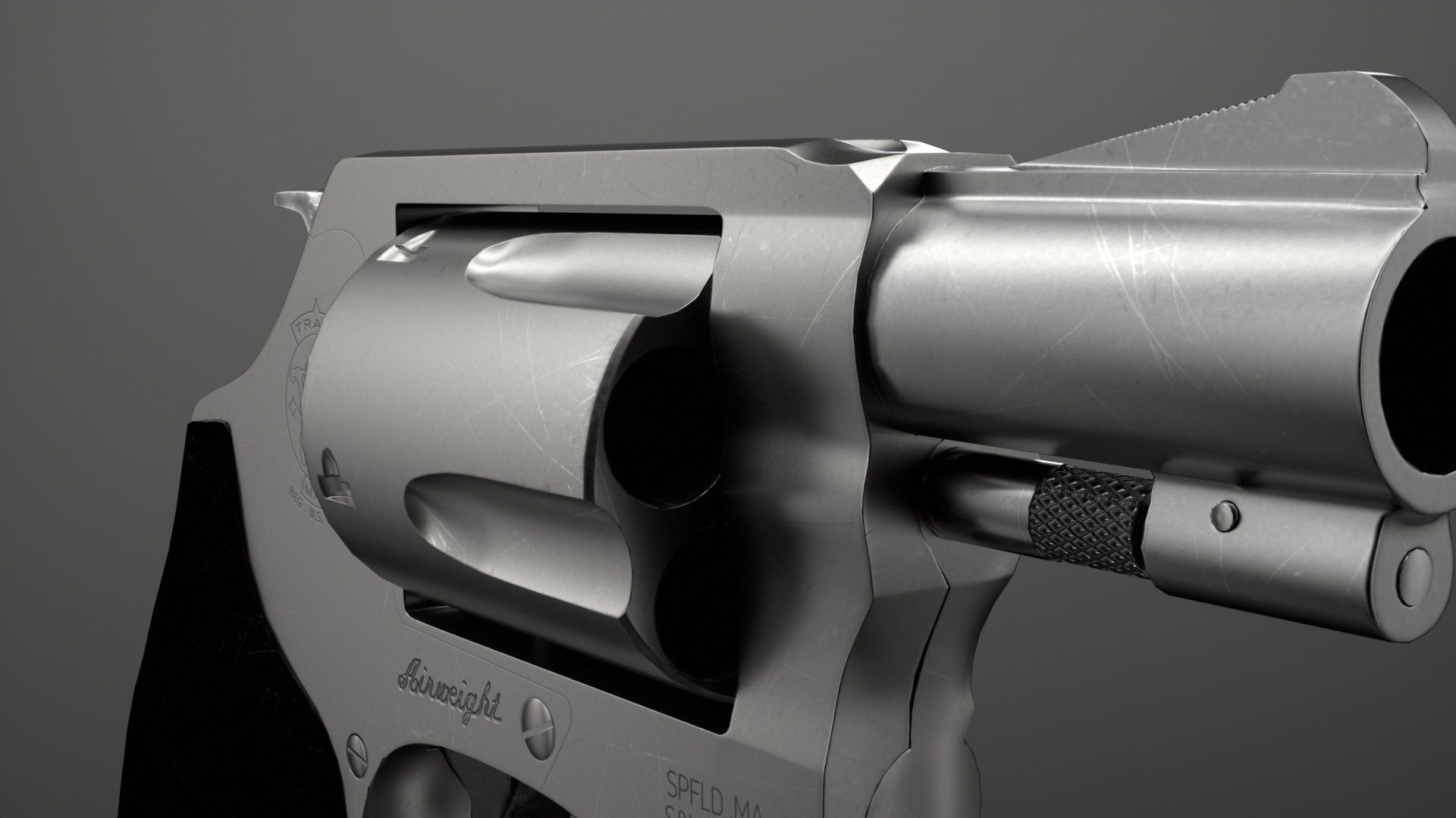 3D model Smith and Wesson Model 637 Revolver VR / AR / low-poly | CGTrader