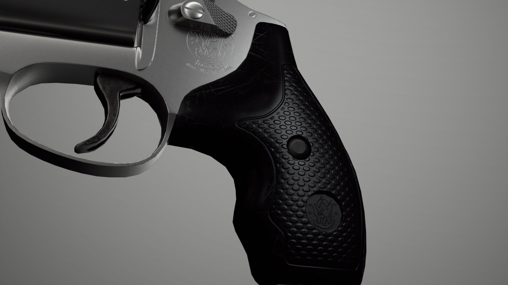 3D model Smith and Wesson Model 637 Revolver VR / AR / low-poly | CGTrader