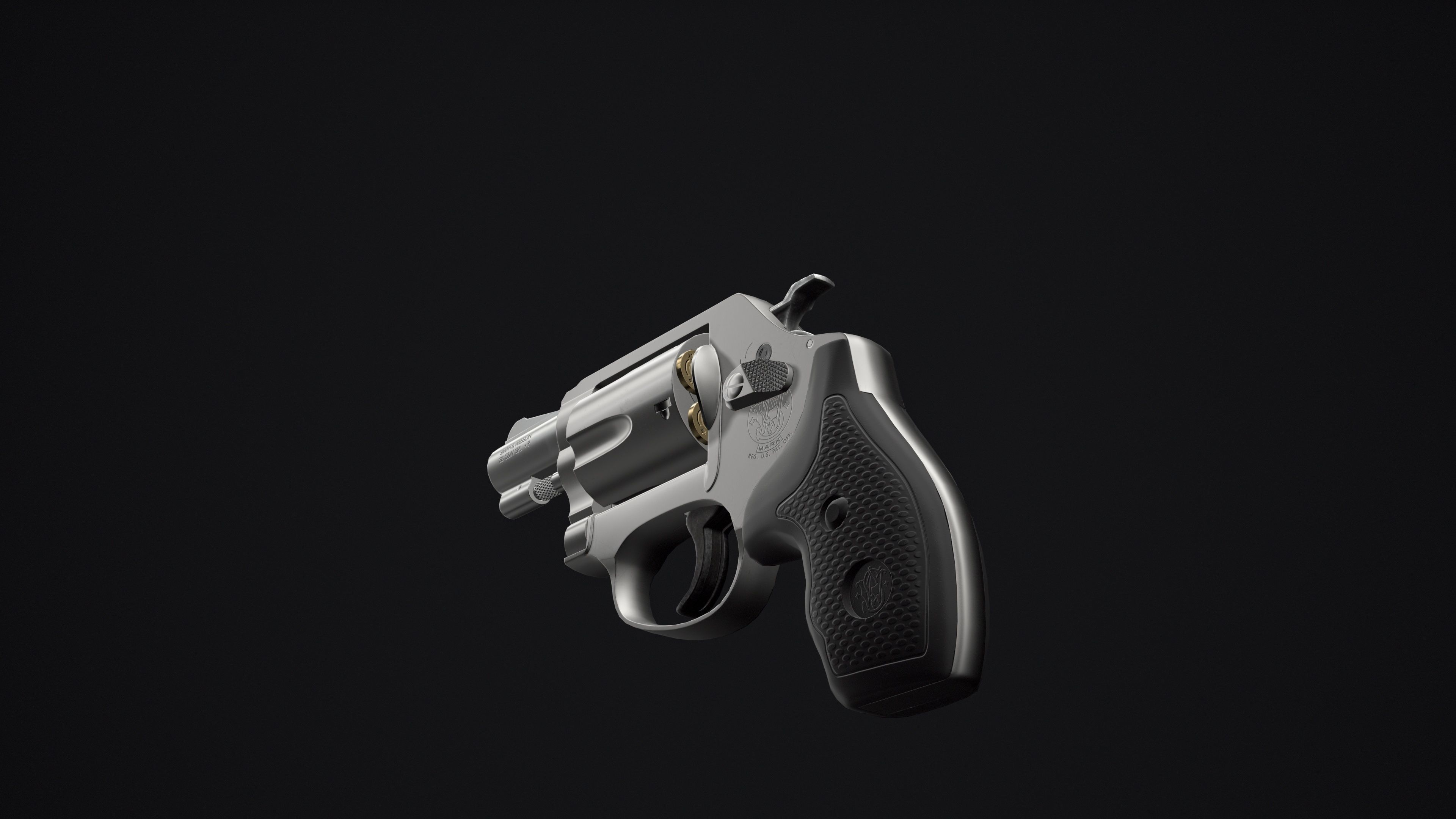 3D model Smith and Wesson Model 637 Revolver VR / AR / low-poly | CGTrader