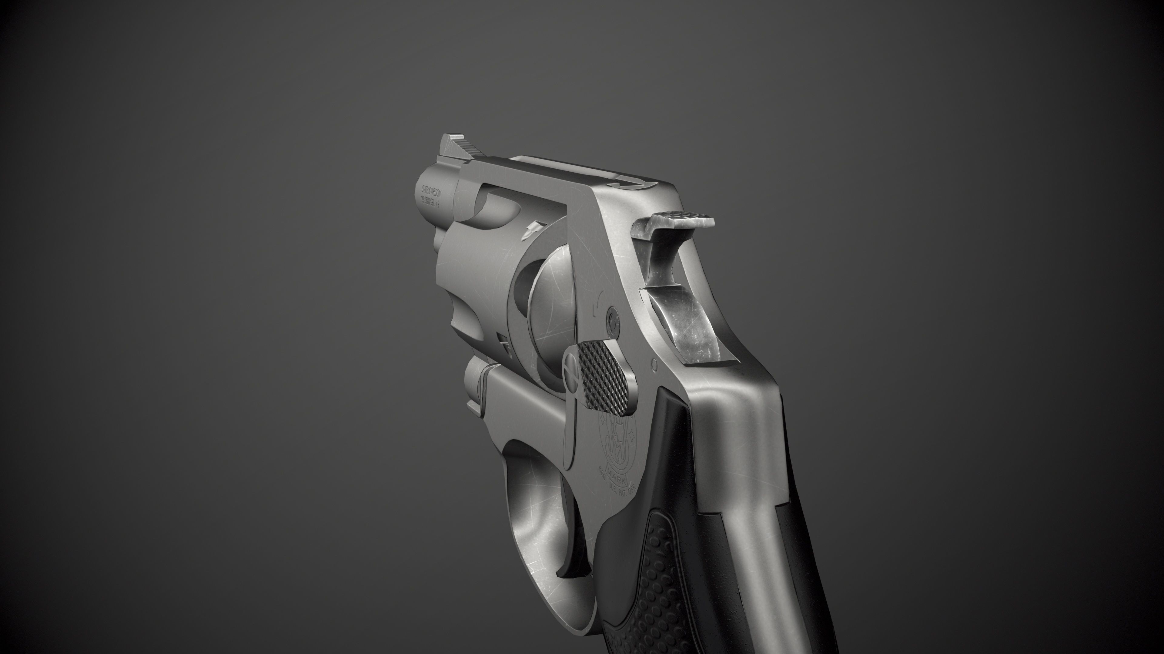3D model Smith and Wesson Model 637 Revolver VR / AR / low-poly | CGTrader
