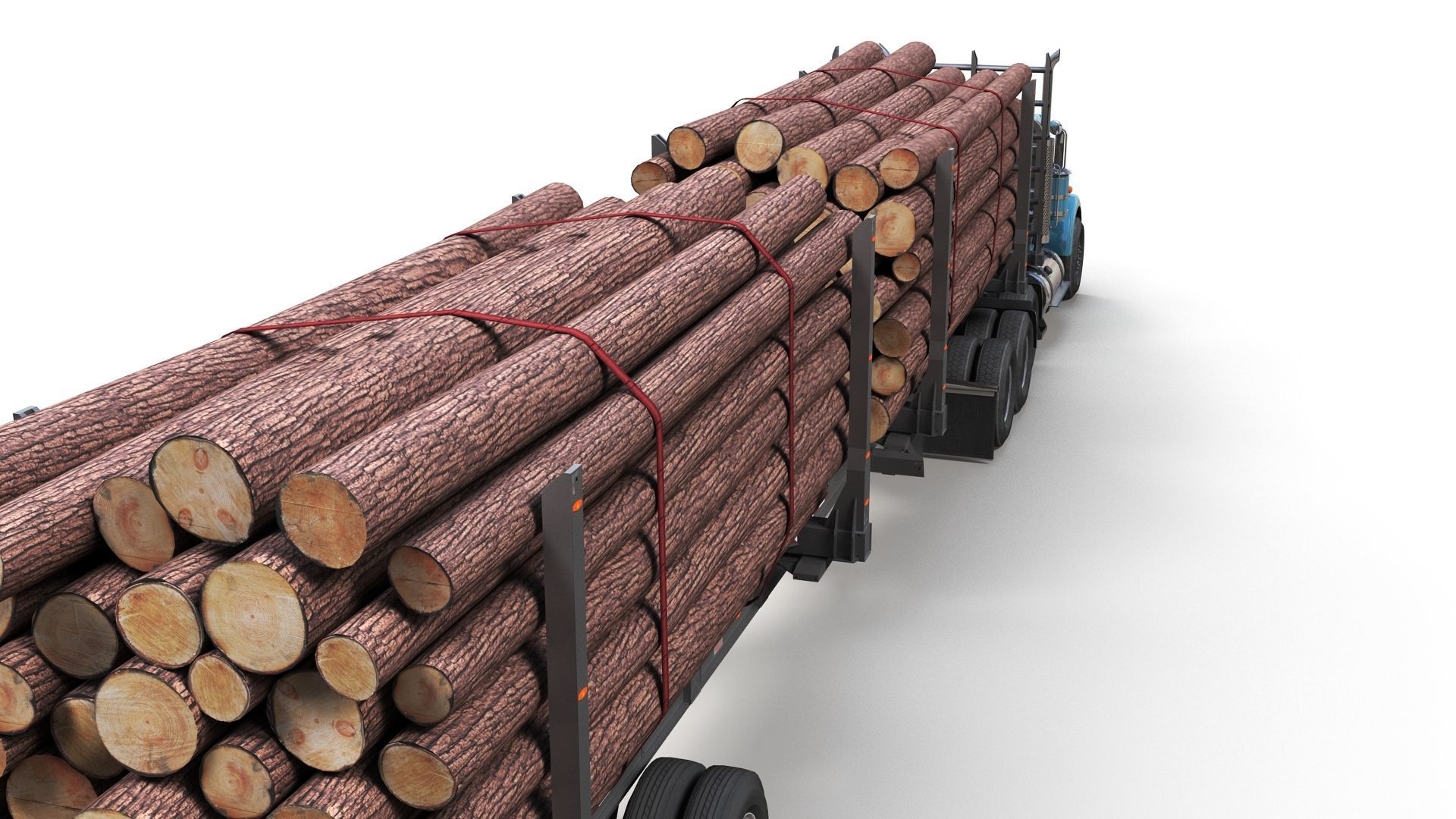 3D model Kenworth super train log truck VR / AR / low-poly | CGTrader