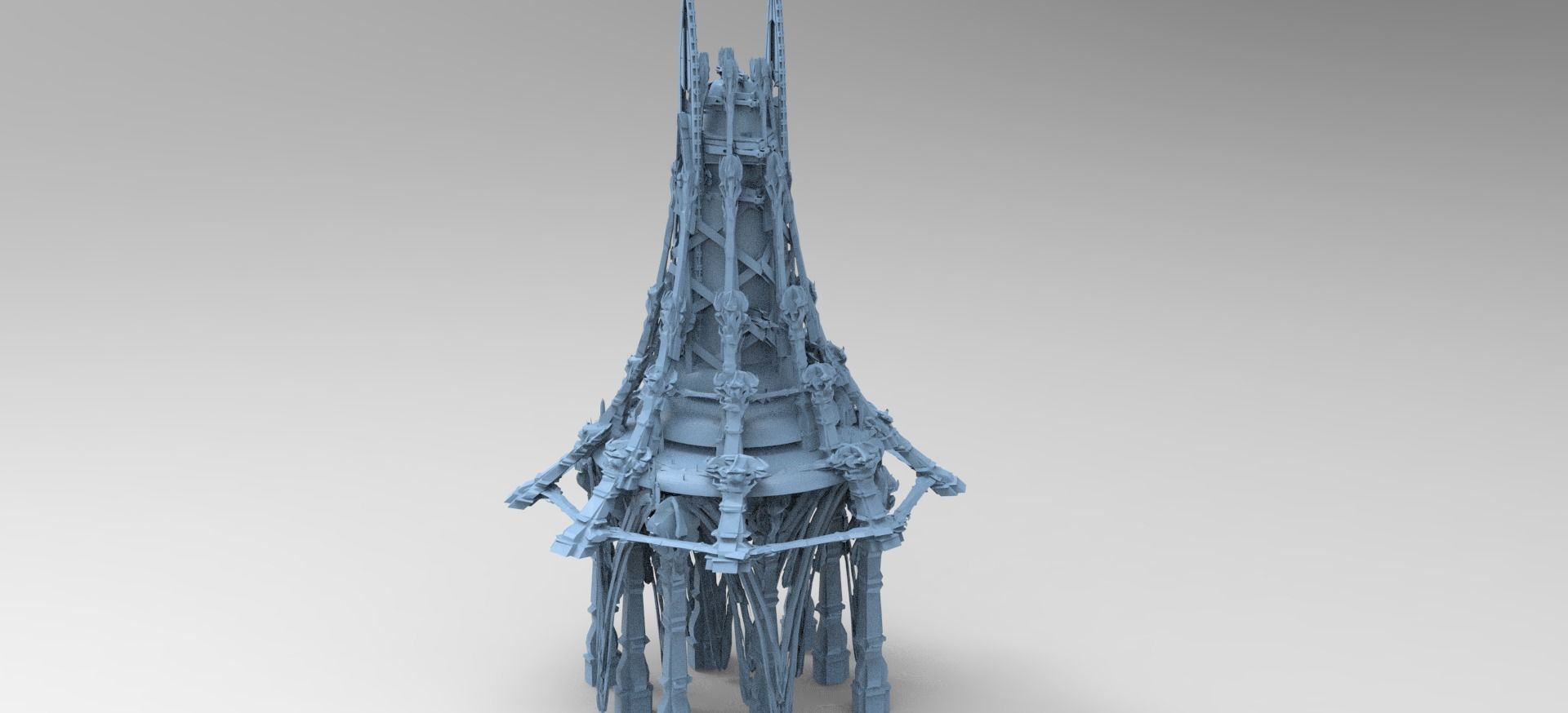 Scull Knight Tower 1 3D model | CGTrader