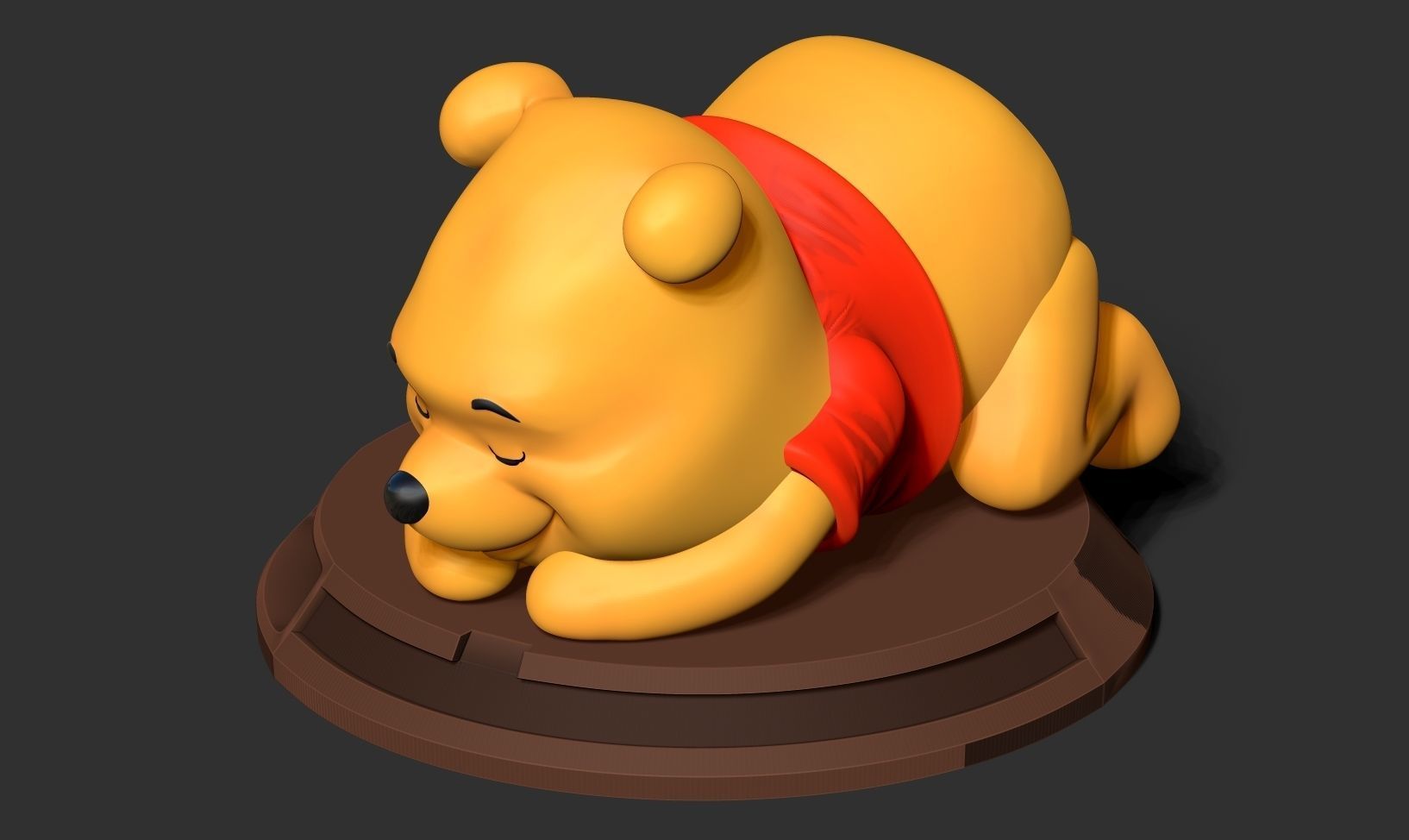 Pooh is sleeping 3D model 3D printable | CGTrader