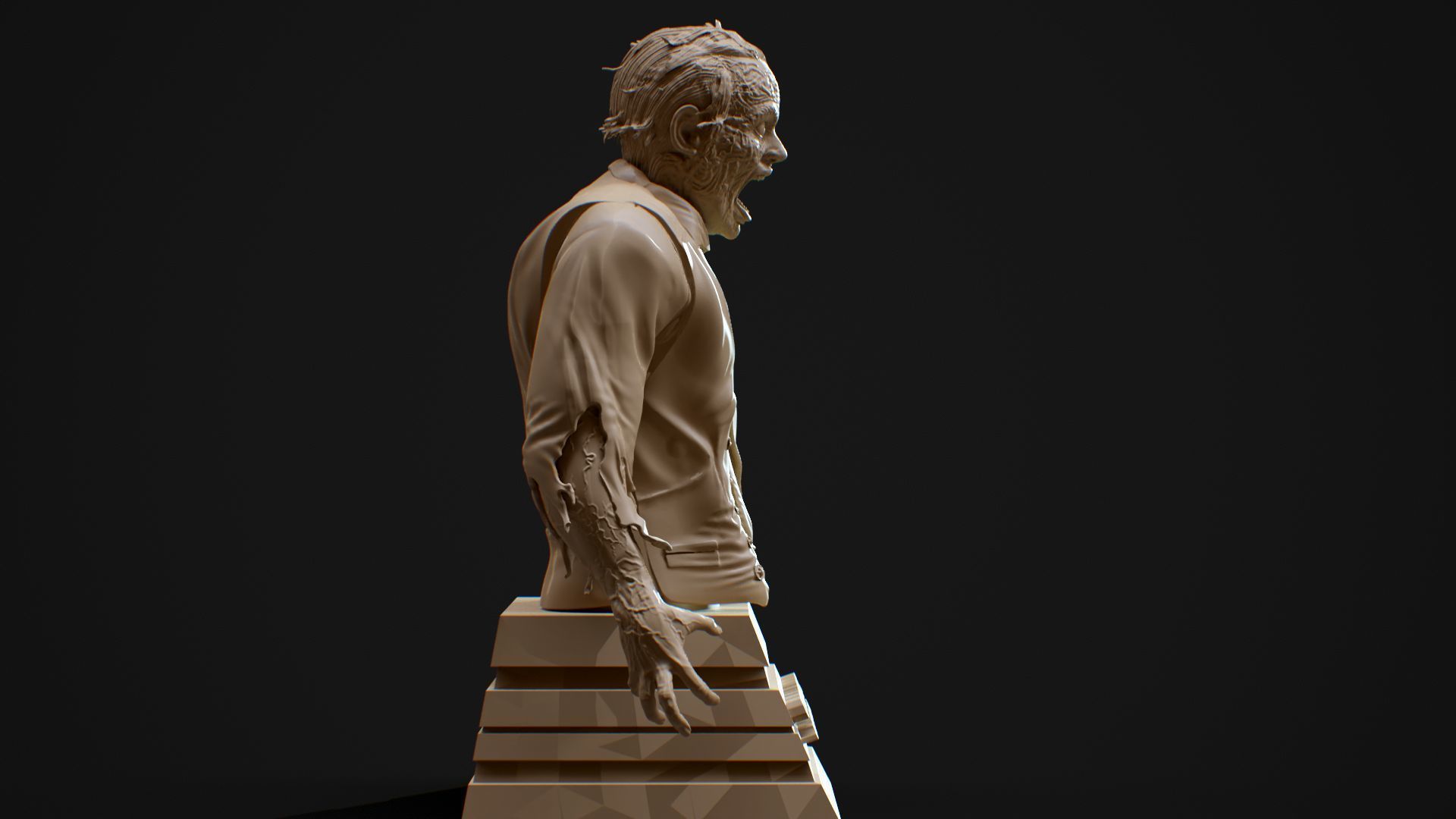 Scanners 1981 Cronenberg diorama printable 3D model 3D printable | CGTrader