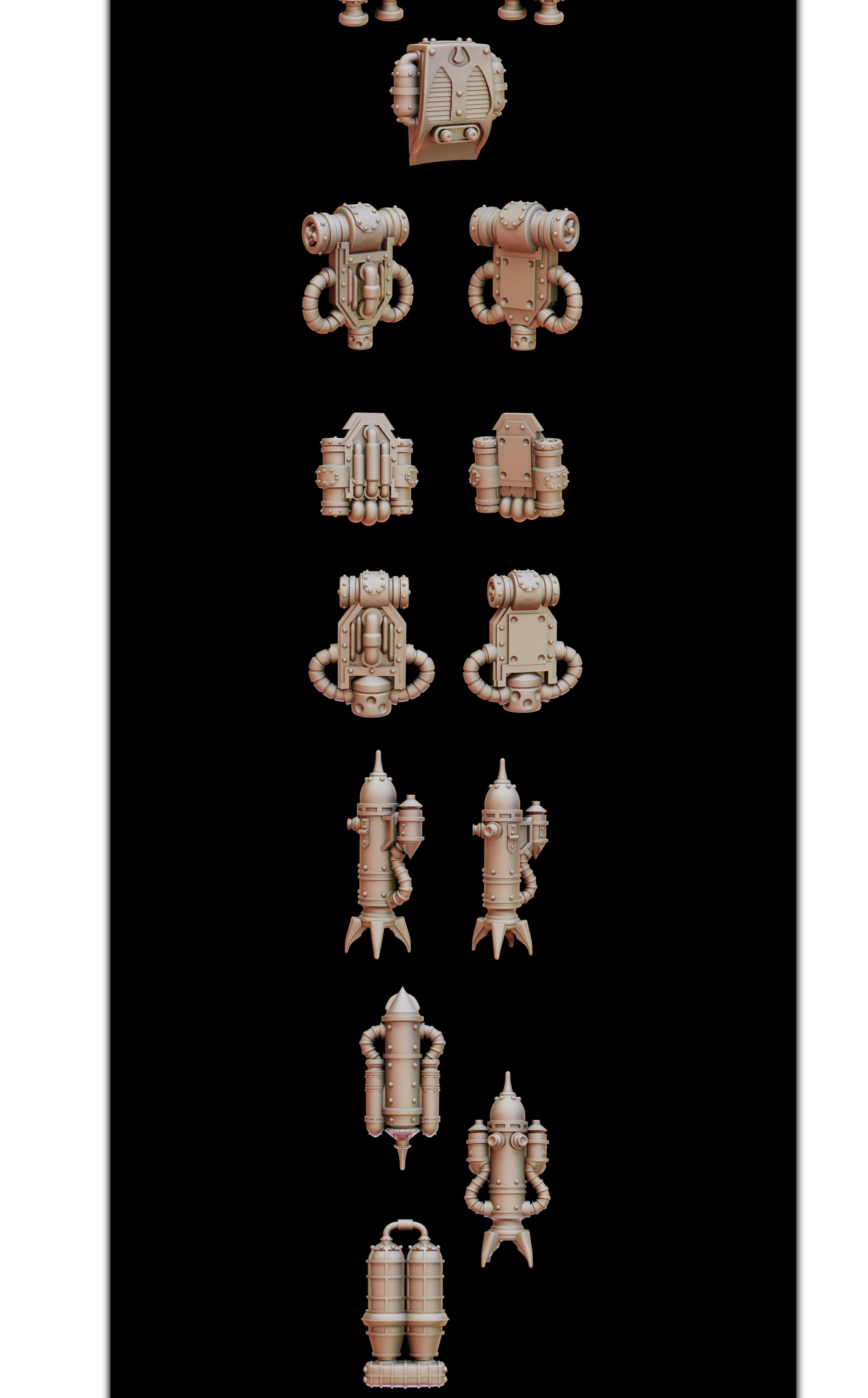 Steam Marines PACKS 3D model 3D printable | CGTrader