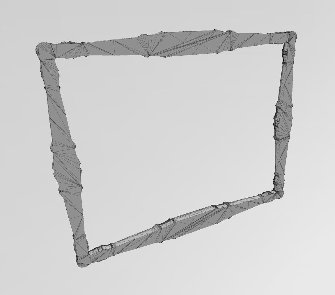Rectangular lotus bead frame relief 3D model 3D printable | CGTrader