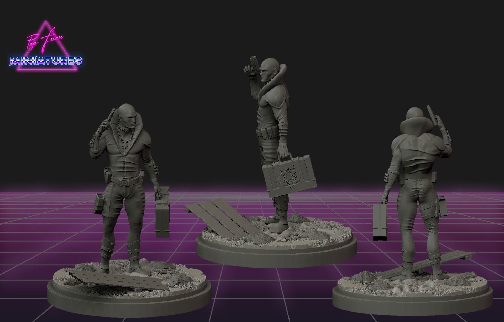 Destro miniature from GiJoe 3D model 3D printable | CGTrader