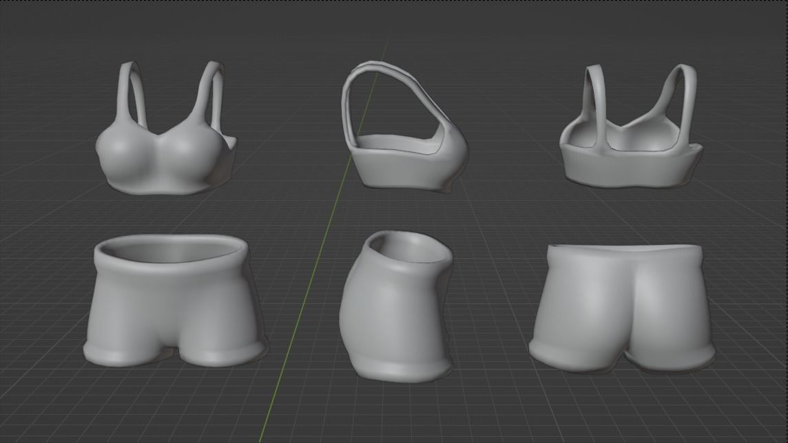 Female Sports Cloth free VR / AR / low-poly 3D model | CGTrader