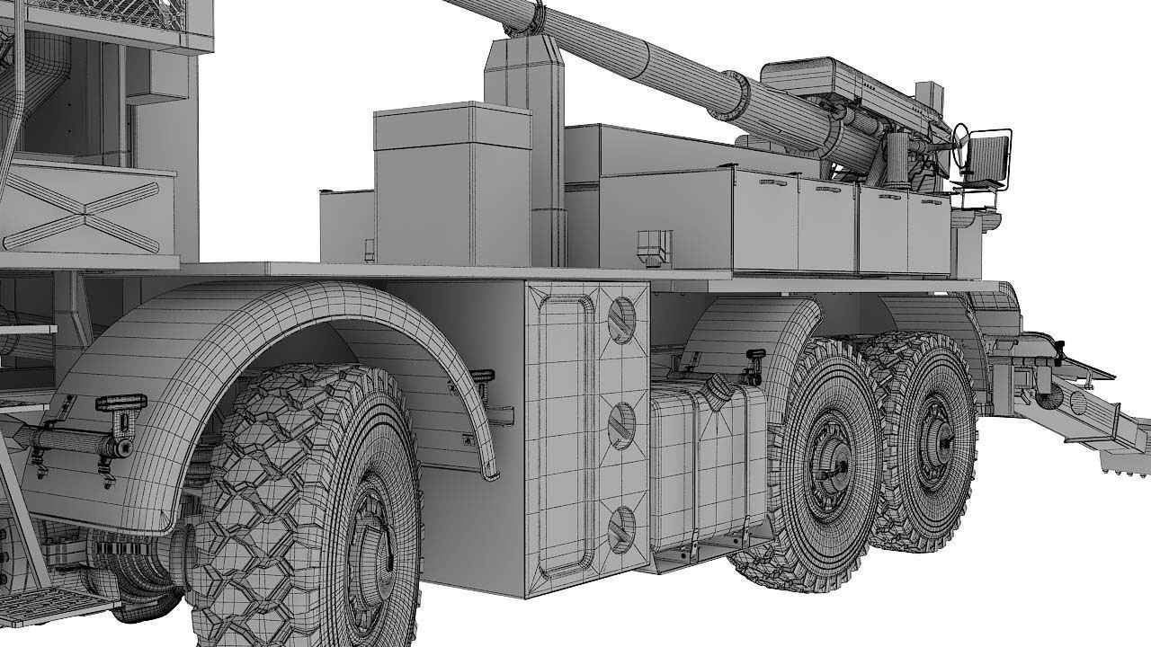 Bogdana Howitzer 3D model animated rigged | CGTrader