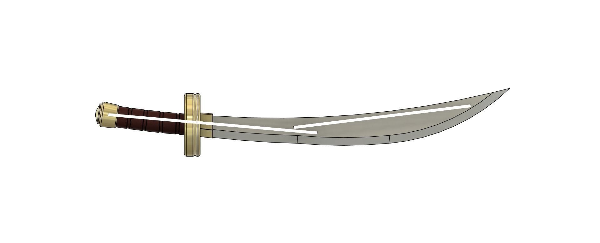 Zuko dual swords double dao 3D model 3D printable | CGTrader