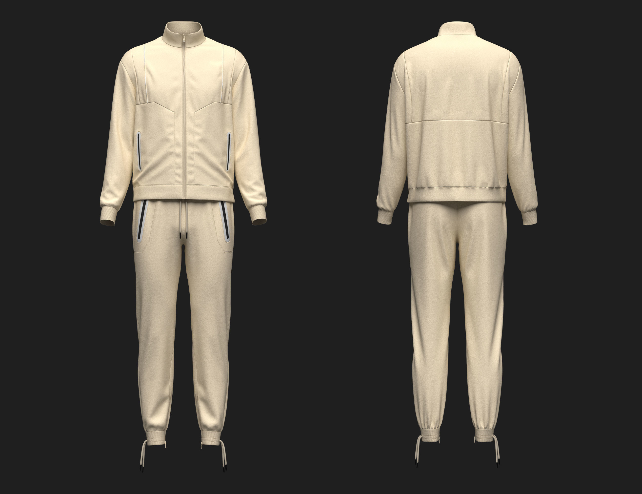 Mens Tracksuit outfit 3D model | CGTrader