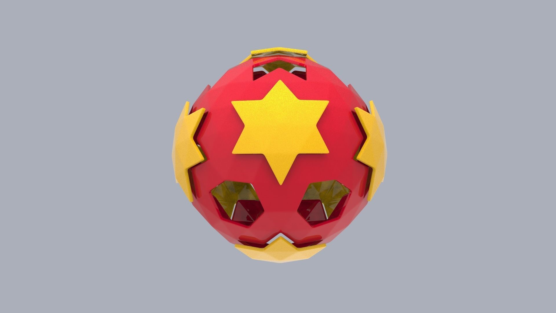 Perforated Globe Star Shape 3D Printing Model 3D model 3D printable ...