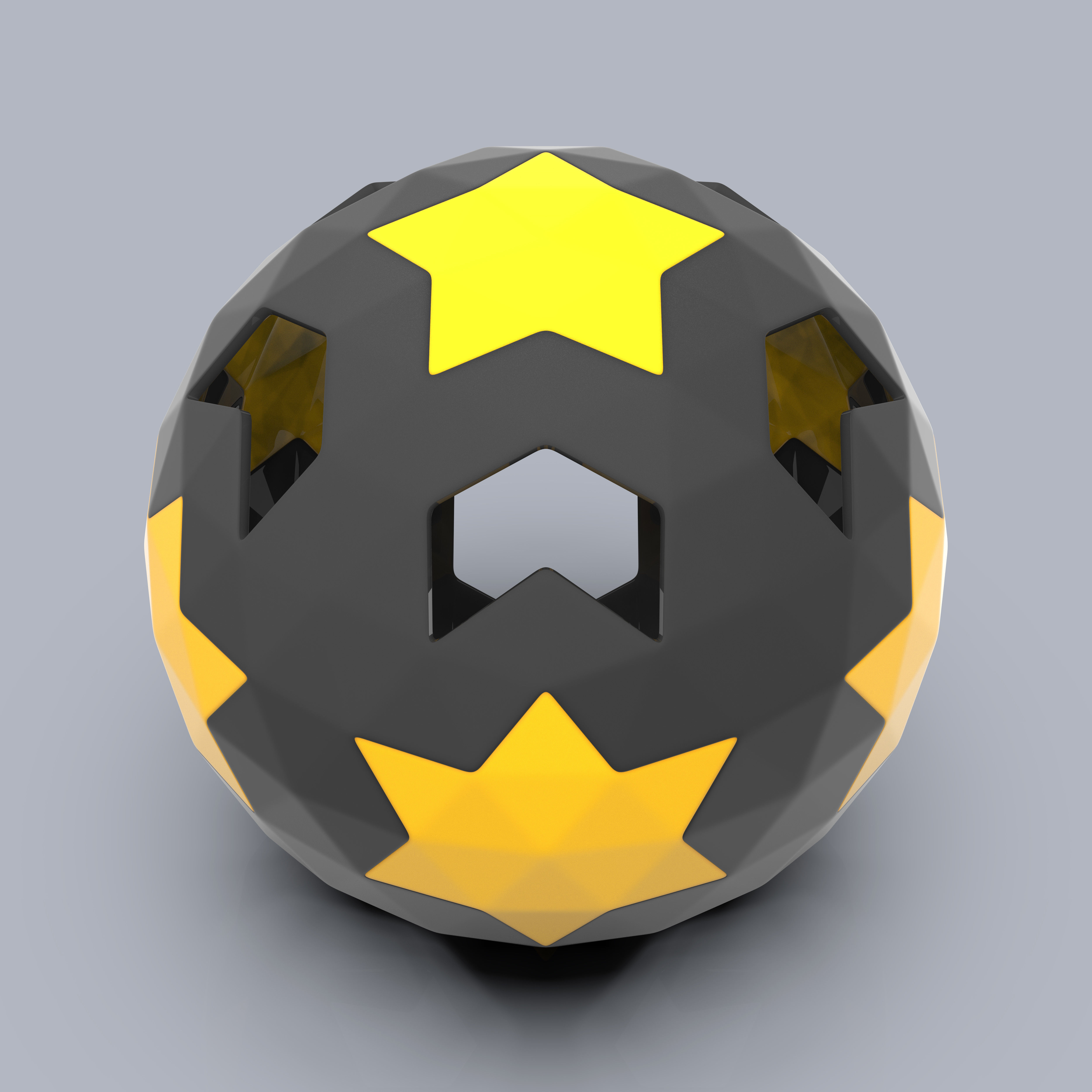 Perforated Globe Star Shape 3D Printing Model 3D model 3D printable ...