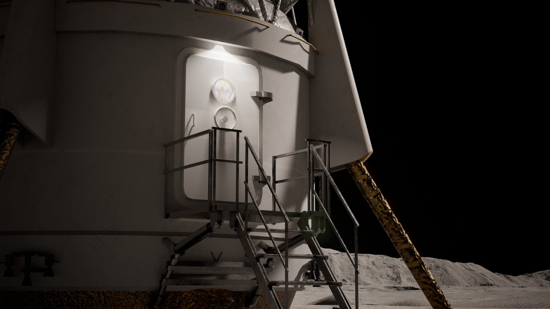 Blue Origin - Blue Moon Mark II Lander free 3D model animated rigged ...
