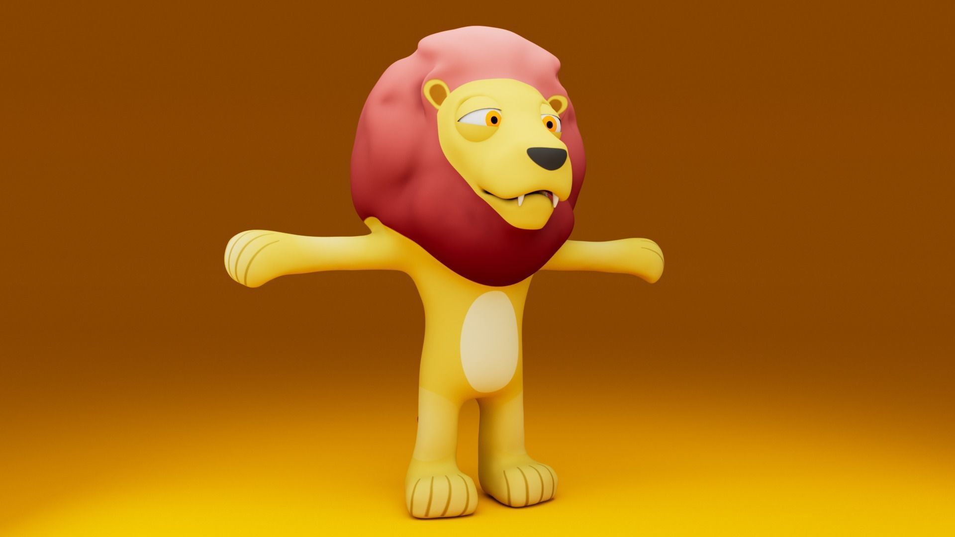 Stylized Cartoon Lion 3D Model 3D model | CGTrader