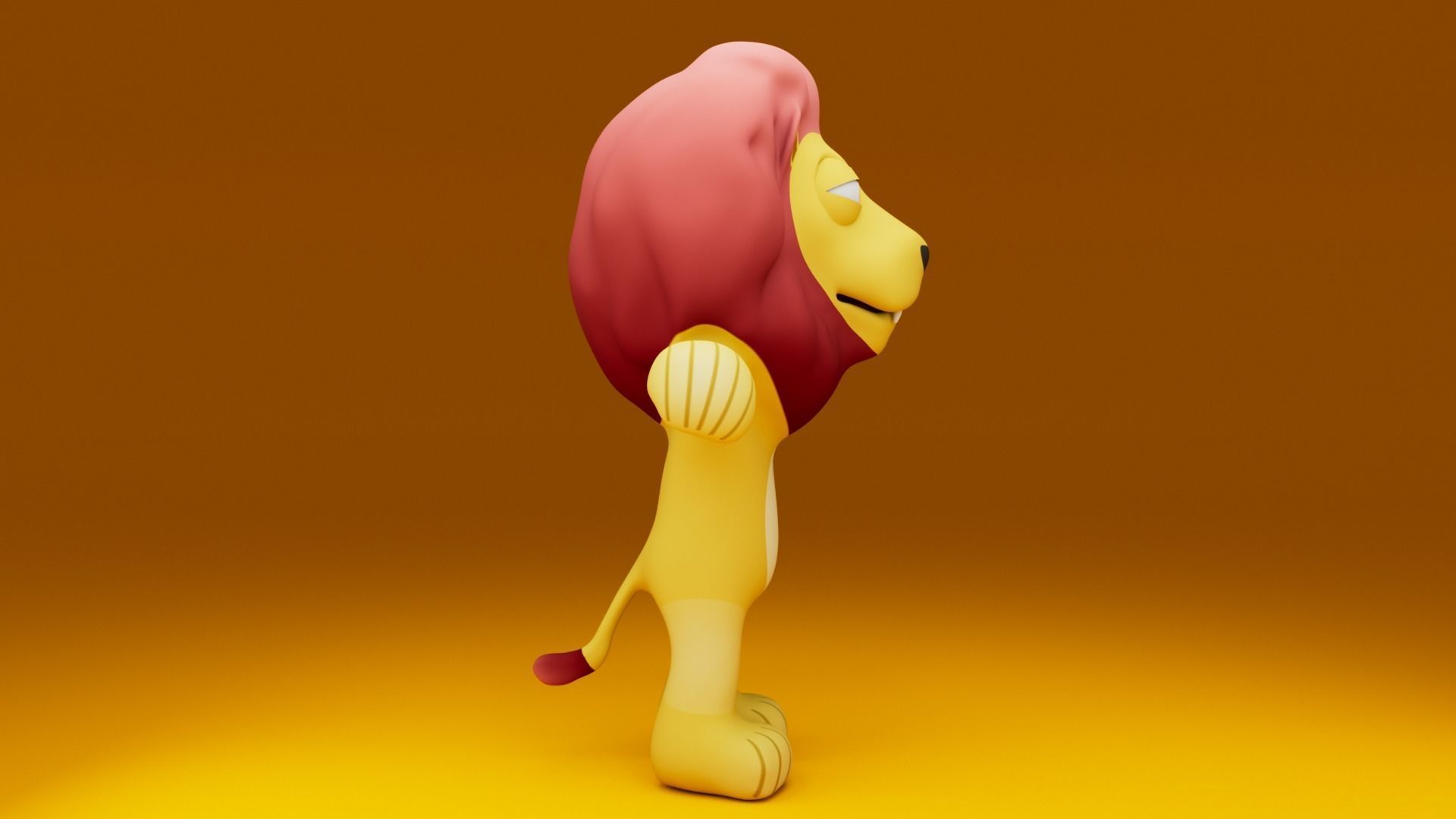 Stylized Cartoon Lion 3D Model 3D model | CGTrader