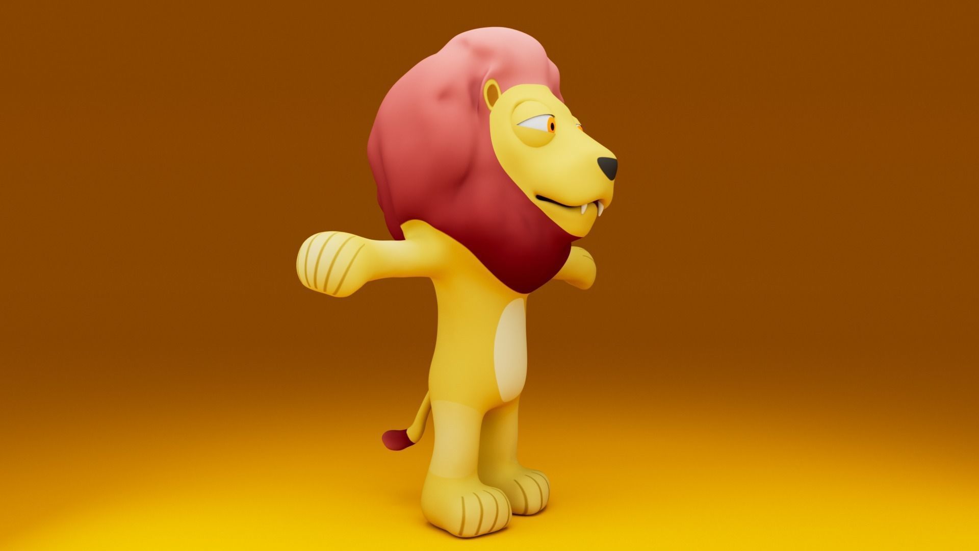 Stylized Cartoon Lion 3D Model 3D model | CGTrader