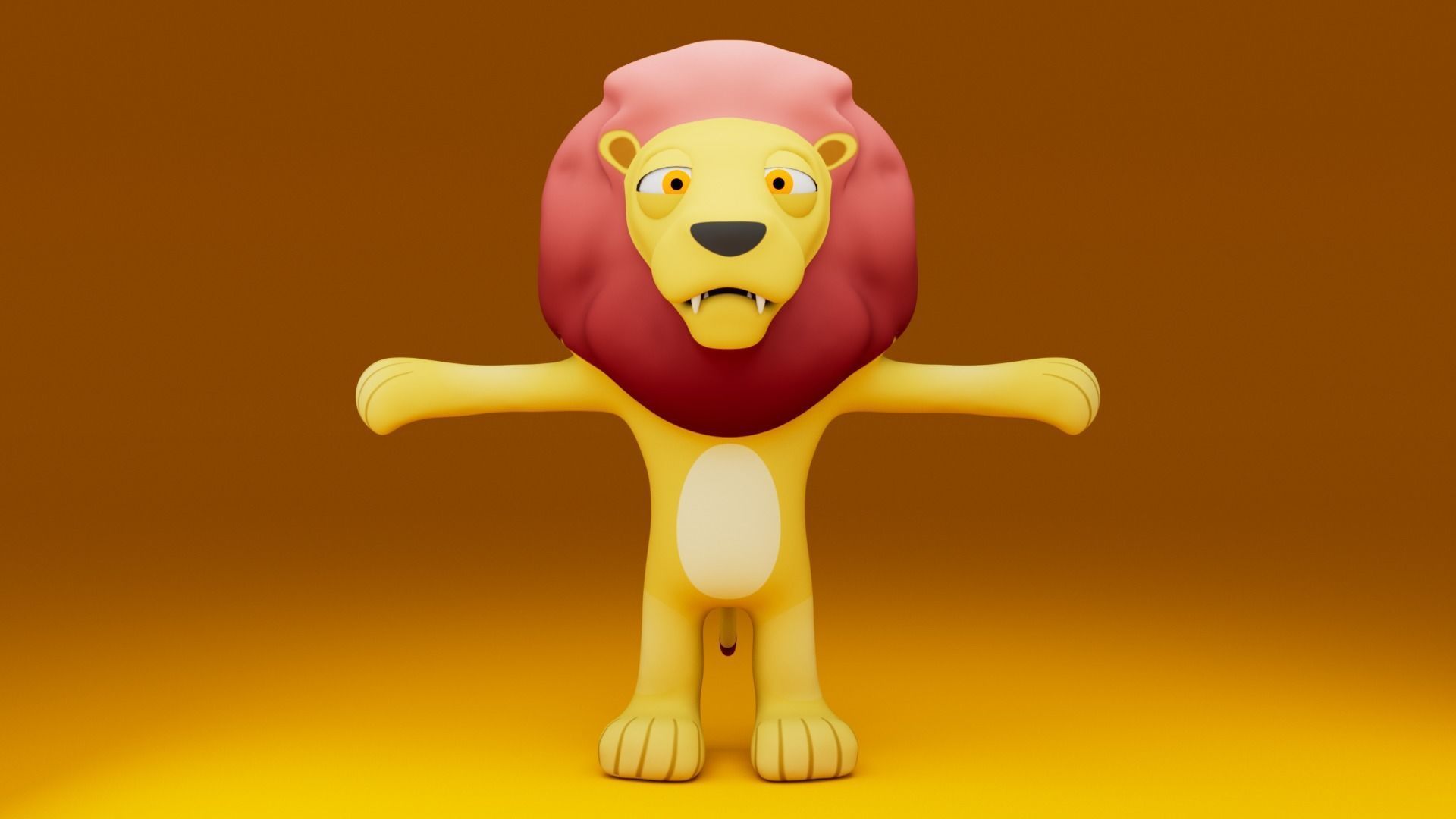 Stylized Cartoon Lion 3D Model 3D model | CGTrader