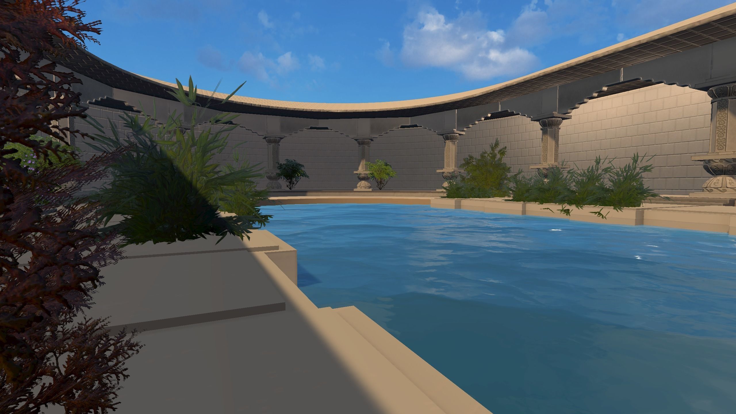 Ancient Indian Swimming Pool free VR / AR / low-poly 3D model | CGTrader