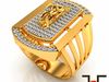 0173 - Lord Krishna Gents Ring 3D model 3D printable | CGTrader