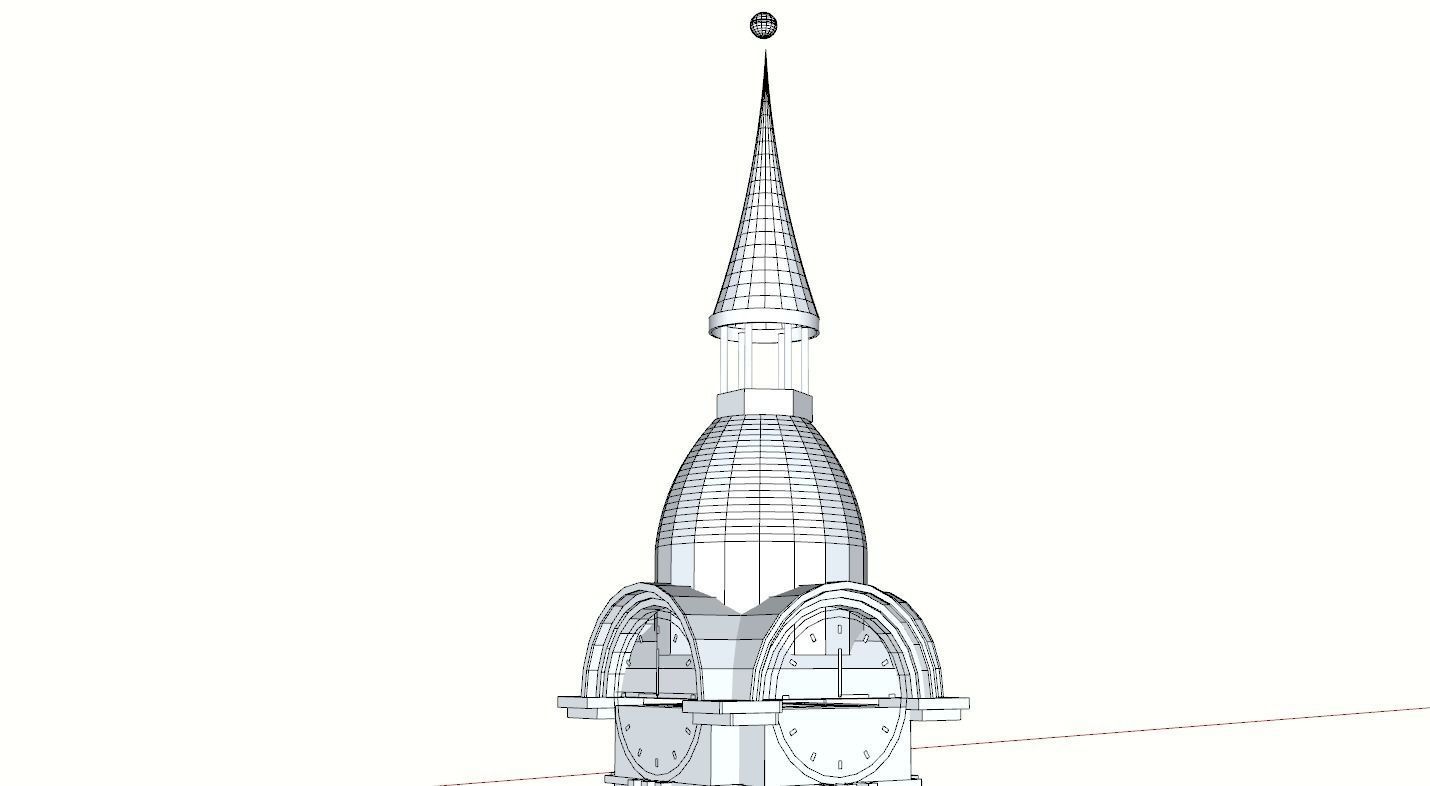 temple model sketchup model only 3D model | CGTrader