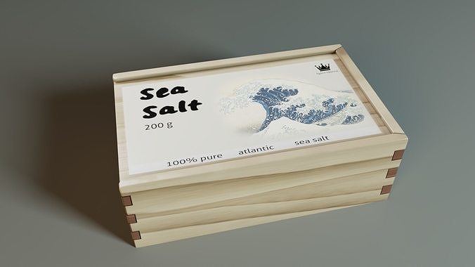 3D model Wooden salt box VR / AR / low-poly | CGTrader