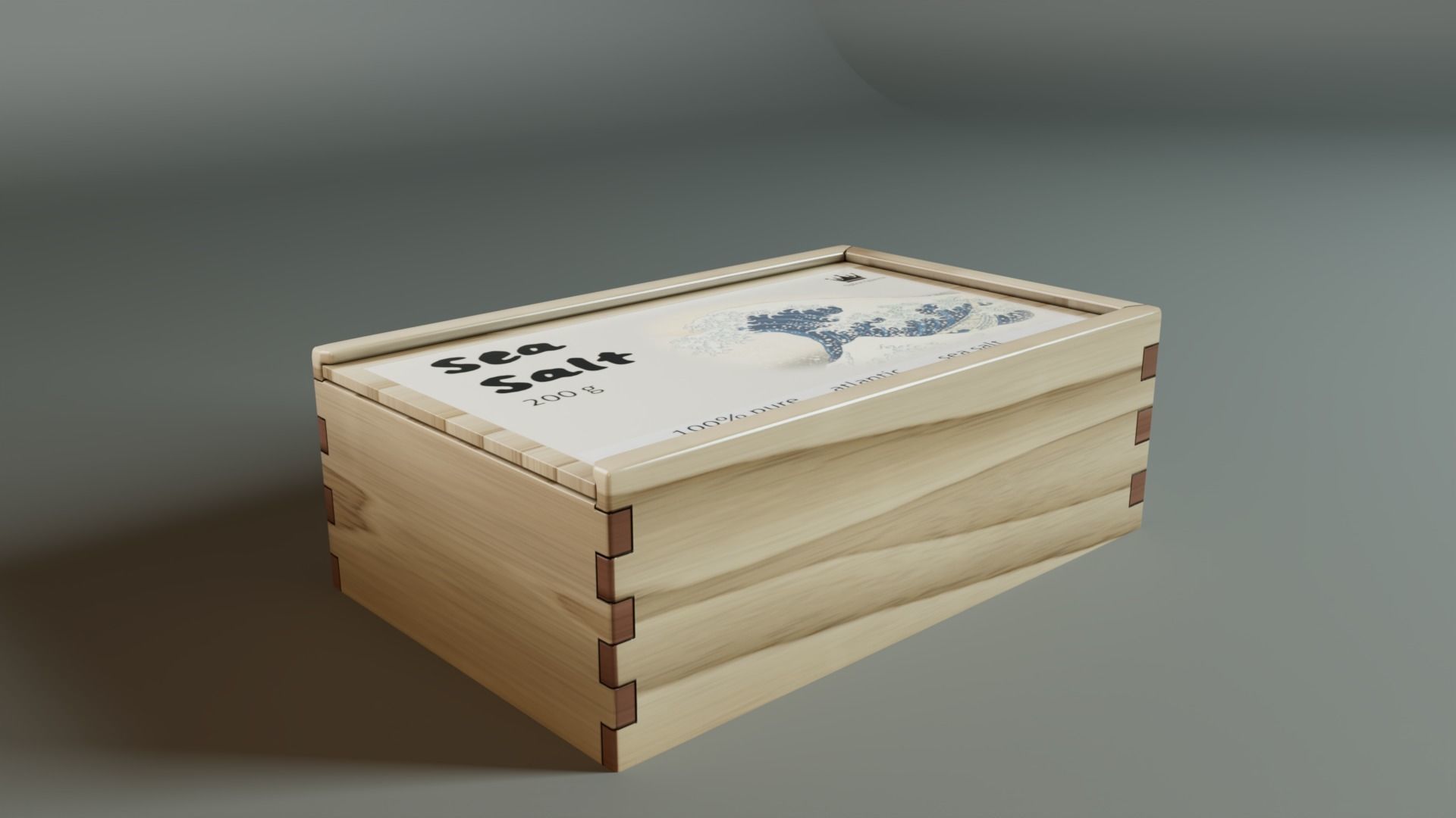 3D model Wooden salt box VR / AR / low-poly | CGTrader