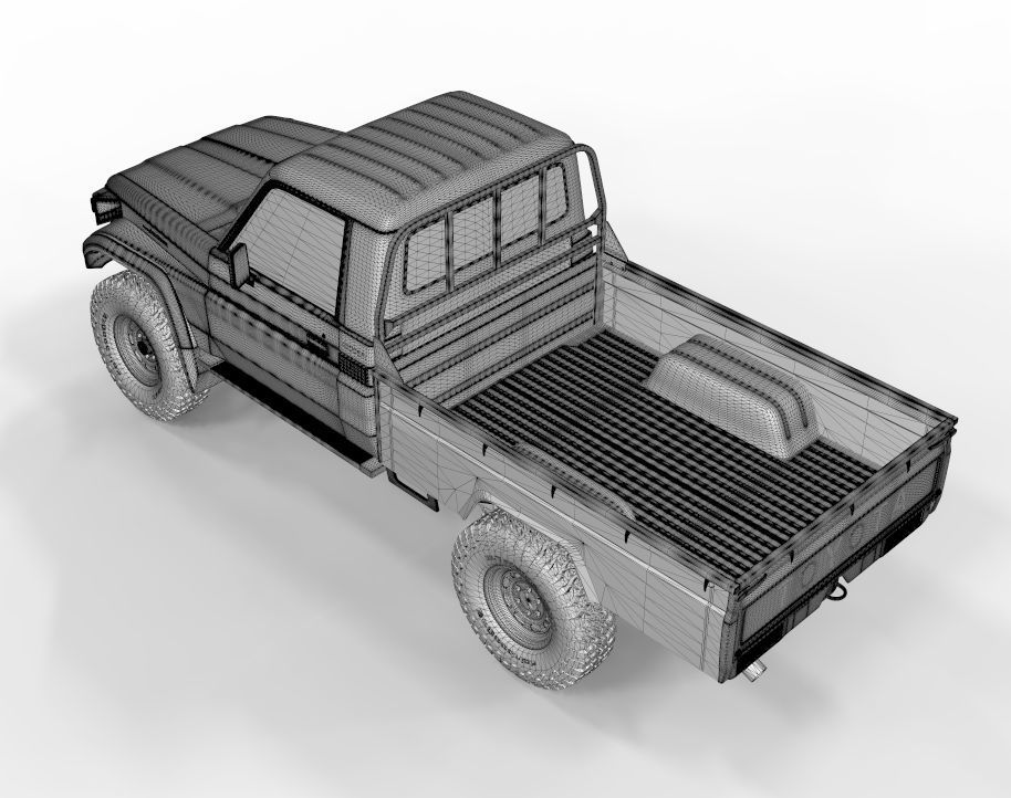 Toyota Land Cruiser 76 Series 4x4 3D model | CGTrader